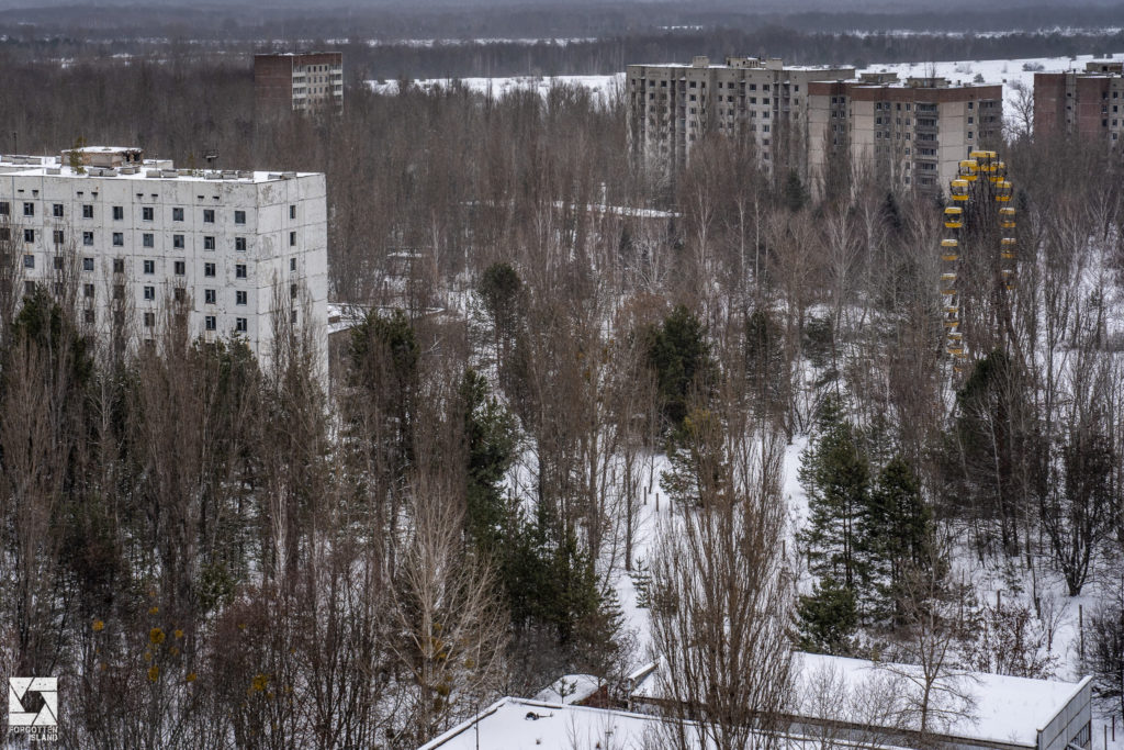 Pripyat in Winter from a rooftop – Forgotten Chernobyl